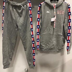 Kappa | Suits & Blazers | Nwt Kappa 2 Pc Set Men Sweat Pant Hoodie Suit ...